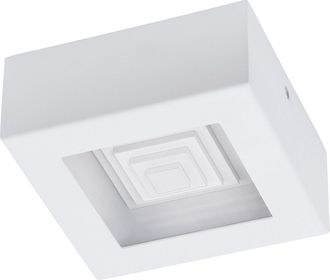 Eglo LED Deckenleuchte Ferreros, 1 flammige Deckenlampe, Wohnzimmerlampe, Küchenlampe aus Stahl und Kunststoff, Flurlampe Decke in Weiß