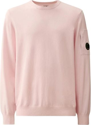C.P. Company Baumwoll-Krepp-Pullover - - Knitwear - Herren - Rosa - 2XL