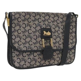 Celine Pre-owned Vintage Macadam Canvas Shoulder Bag - - Pre-owned - Damen - Blau - ONE SIZE