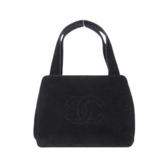 Chanel Sac bandouli&egrave;re en velours doccasion - Femme - Pre-owned - Noir - Taille: ONE Size