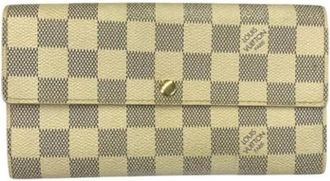Louis Vuitton unisex, Pre-owned, Beige, Taille: ONE Size Portefeuille en tissu Pre-owned