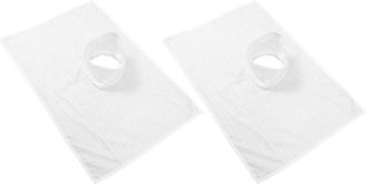 Garneck 2 Stück Teiliges Baumwoll gesichtsloch bezug für Massageliegen Wiederverwendbar Atmungsaktiv Pflegeleicht Passend für Kosmetik Spa betten Langlebig Vi