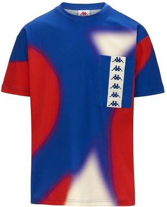 Kappa T-Shirt 222 Banda Fapo 2 Graphik pour Homme - Bleu - Taille M
