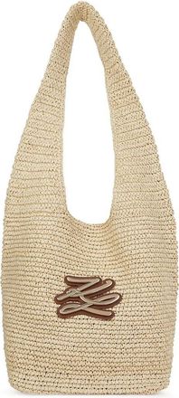 Karl Lagerfeld Shopper - K/Autograph Gehäkelte Hobo-Tasche - Gr. unisize - in Beige - für Damen