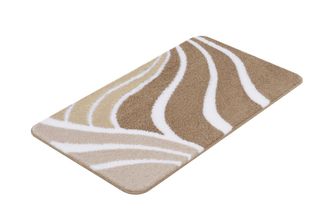 Kleine Wolke Badteppich Flame, 70x120 cm, Taupe