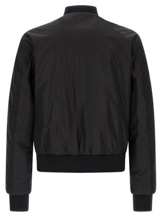Dolce & Gabbana Mens Black Polyamide Bomber Clothing