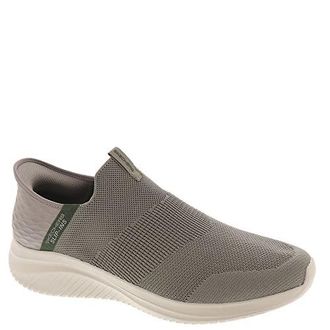 Skechers Mocassins à Enfiler Ultra Flex 3.0 Viewpoint pour Homme, Taupe/Olive, 42.5 EU