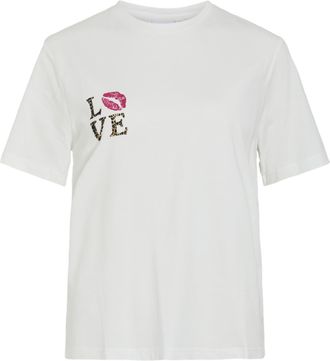Vila Visybil Leo Kiss S/S T-Shirt/Lc
