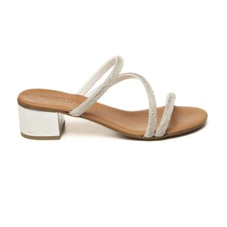 Vincent Vega Vincent Vega, Femme, Chaussures, Beige, Taille: 37 EU Mules &agrave; Talon Giada