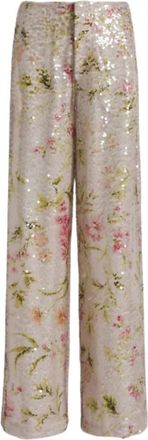 Alberta Ferretti Femme, Pantalons, Multicolore, Taille: 42 FR Wide Pantalons