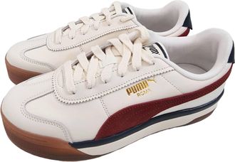 Puma Roma Feminine Vintage Schuhe Damen Warm White Intense Red 38,5