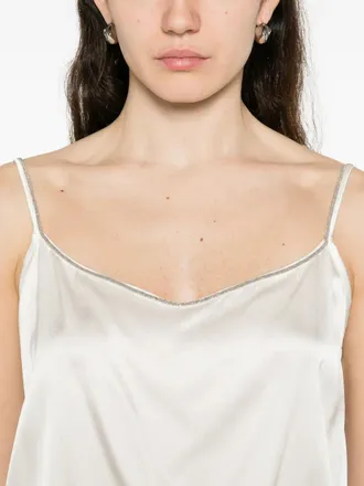 PANICALE Womens Beaded Strap Top Ss26 W