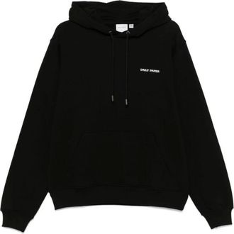 Daily Paper Clothing Homme, Sweatshirts et sweats &agrave; capuche, Noir, Taille: XL Sweat &agrave; capuche noir avec d&eacute;tail logo