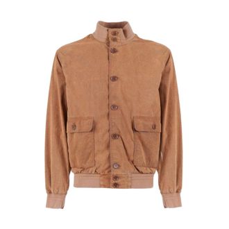 Aspesi Homme, Vestes, Brun, Taille: M Flocked Chambray Jacket