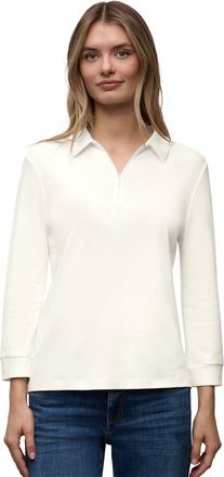 Street One Poloshirt mit Zipper Off White 38