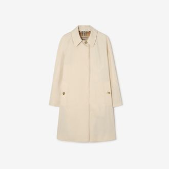 Burberry Paletot mi-long Camden en gabardine tropicale, Size: 02
