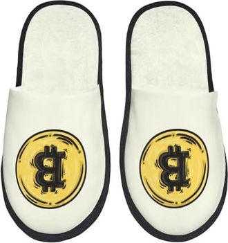 Generic Pantoufles Moelleuses Symboles De Pi&egrave;ces Chaussons Confort Maison Chaussures Pour Unisex Ext&eacute;rieur Int&eacute;rieur L