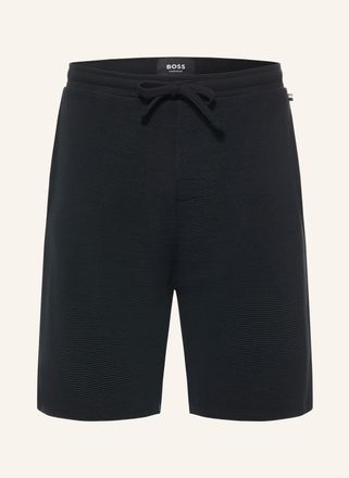 HUGO BOSS Schlafshorts Rib schwarz