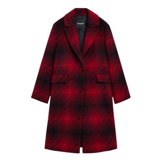 Desigual Manteau Mumbai - Femme - Manteaux - Rouge - Taille: 42 FR