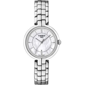 Tissot Flamingo Silber Damen Armbanduhr T0942101111100