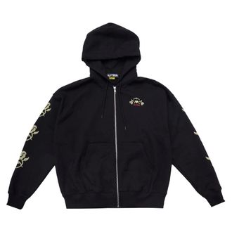 Iuter Iuter, Homme, Sweatshirts et sweats &agrave; capuche, Noir, Taille: S Felpa Cappuccio Floral Zip