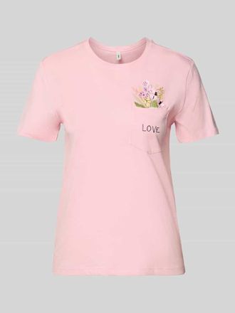 Only Regular Fit T-Shirt aus reiner Bio-Baumwolle Modell POLLY