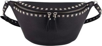 Valentino Garavani Homme, Sacs, Noir, Taille: ONE Size Sac Ceinture Rockstud en Cuir