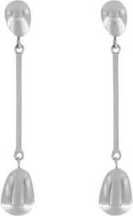 Dansk Copenhagen Minimalistische Doppel-Drop-Ohrringe - - Accessories - Damen - Grau - ONE SIZE