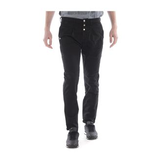 Daniele Alessandrini Homme, Pantalons, Noir, Taille: W34 Pantalon Slim-fit