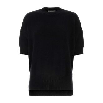Jil Sander Luxuri&ouml;ser schwarzer Kaschmirpullover - - Knitwear - Damen - Schwarzk - S