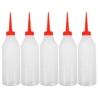 Artibetter 5 St&uuml;ck N&auml;hmaschinen&ouml;ler 500ml Quetschflaschen mit Nadelspitze Kunststoff &Ouml;lspender f&uuml;r Pr&auml;zise Schmierung von N&auml;hmaschinen und Stickmaschinen Auslauf