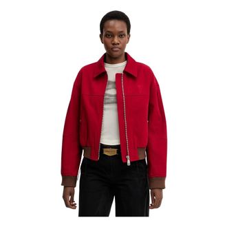 Miss Sixty Femme, Vestes, Rouge, Taille: 42 FR Veste en jean