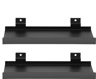 Generico Wandregale mit Lamellen f&uuml;r den Einzelhandel - Metallregale f&uuml;r den Einzelhandel | Zubeh&ouml;r f&uuml;r Wandregale in eleganter Optik