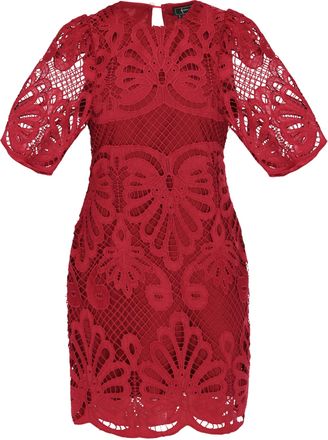 Faina Kleid Frauen Weinrot