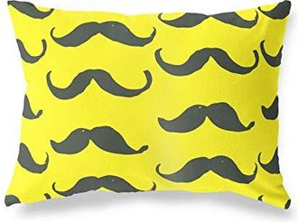 Bonamaison Le Jardin du Lin Kissenbezug Zierkissenbezug Neongelb-Rauch Kissenbezug, Für Bett, Auto, Sofa, Haus, Wohnzimmer, Schlafzimmer, Dekoration, 45x60 Cm - 