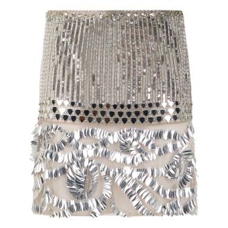Alberta Ferretti Femme, Jupes, Gris, Taille: 38 FR Jupe &Eacute;l&eacute;gante &agrave; Sequins