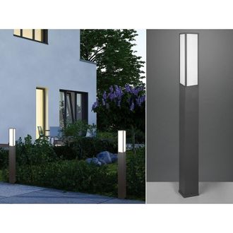 Trio Leuchten led Wegeleuchte 2er Set eckig in Anthrazit, H&ouml;he 155cm, IP54