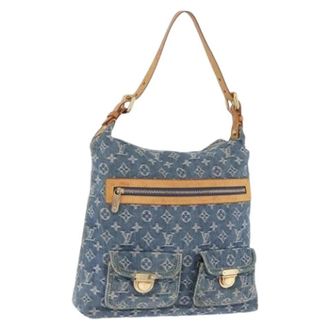 Louis Vuitton Pre-owned Monogram Denim Canvas Schultertasche - - Pre-owned - Damen - Blau - ONE SIZE