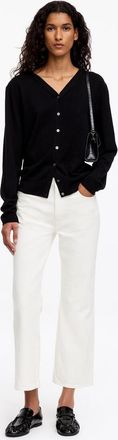 Arket Desert Kick Flare Jeans -Wei&szlig;