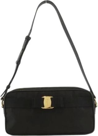 Ferragamo Sac bandouli&egrave;re en nylon Pre-owned - Femme - Pre-owned - Noir - Taille: ONE Size