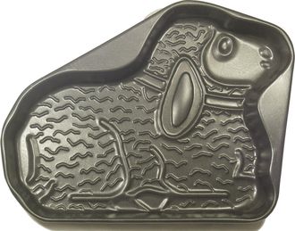 Vespa Backform Lamm antihaftbeschichtet, Anthrazit, 35 x 28 x 5 cm, Aluminium