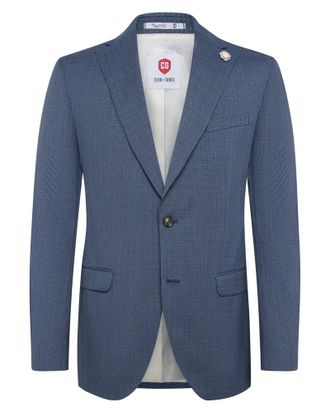 CG - Club of Gents Anzugsakko aus Schurwolle mit feiner Struktur, Slim Fit in