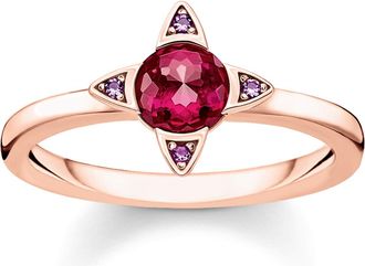 Thomas Sabo Thomas Sabo Damen-Ring Farbige Steine rosé 925 Sterlingsilber roségold vergoldet TR2263-540-10-56