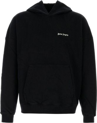 Palm Angels Hoodie mit Logo-Stickerei - Schwarz