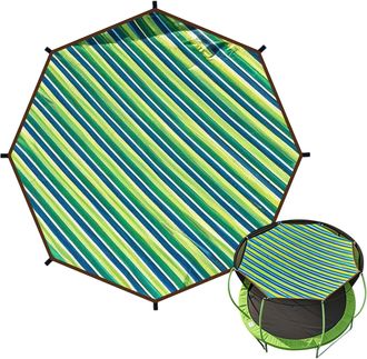 Generico Schattenabdeckung für Trampolin, wasserdicht und strapazierfähig, Sonnenschutz für Trampolin, Sportzubehör für Garten, Hof, Park, Freizeit, Sommer, Fa