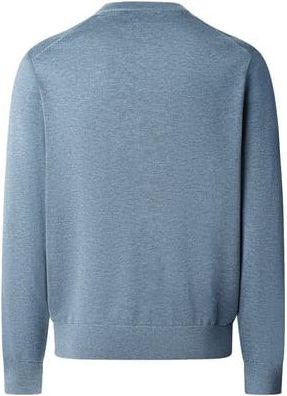 Hackett Pull col rond en coton et soie
