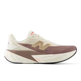 New Balance Damen FuelCell Rebel v5 in Beige/Braun/Weiß, Synthetik, Größe 36.5