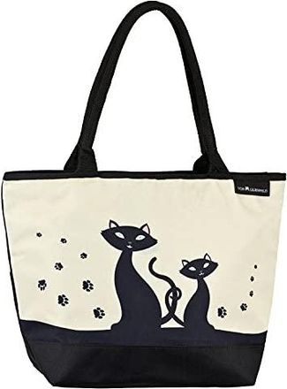 Von Lilienfeld Cabas Besace Chat Noir Sac Bandoulière Spacieux Sacs Portés Èpaule Cabas Décontractés