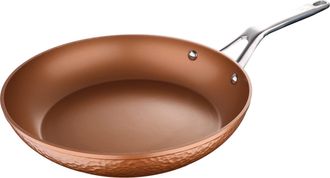 San Ignacio Origin - 28 cm Pfanne - Hergestellt in geschmiedetem Aluminium - Whitford Interior - Außenheizbeständiger Farbe im Kupfer - Induktionspunkt - Edelstah