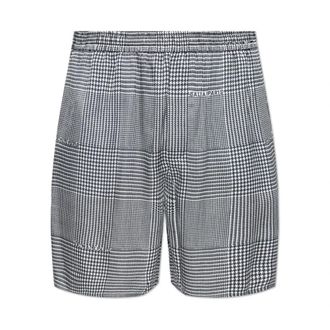 Balmain Houndstooth Shorts - - Shorts - Herren - Grau - S